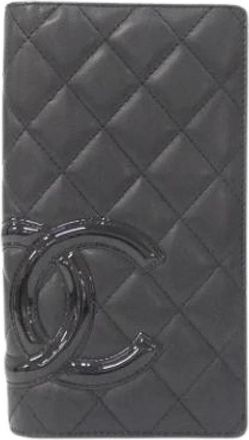 Chanel Portefeuille Long Pre-owned (Bi-fold) - Femme - Pre-owned - Noir - Taille: ONE Size