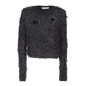 Acne Studios Round-Neck Strickwaren - - Knitwear - Damen - Schwarzk - L