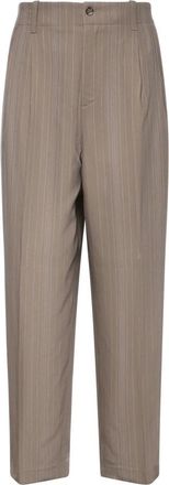 Golden Goose Homme, Pantalons, Gris, Taille: L Pinstripe Pantalons