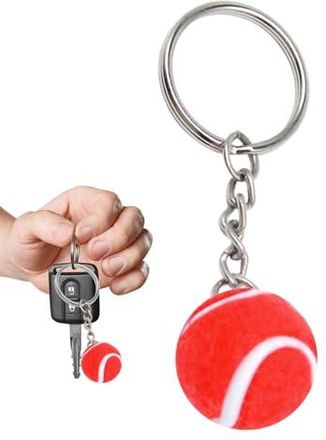 Generico Cha&icirc;ne cl&eacute; de tennis A - Teyring 5 cm 3D Sport Sport, accessoire vibrant, jouet color&eacute;, porte-cl&eacute;s dr&ocirc;les pour sac &agrave; dos de voiture, d&eacute;coration sporti