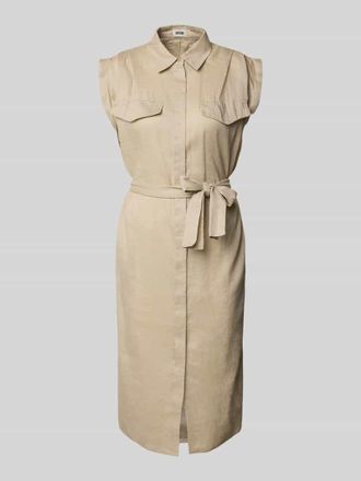 Drykorn Leinenkleid mit Hemdblusenkragen Modell BEKIME