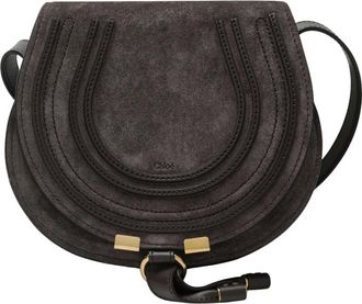 Chlo&eacute; Femme, Sacs, Brun, Taille: ONE Size Small Marcie Saddle Bag