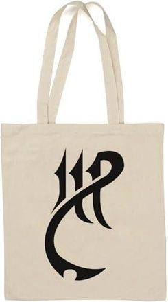 Generic Sac fourre-tout en coton naturel avec horoscope de la Vierge - Blanc