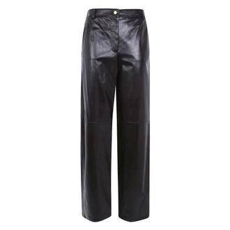 Max Mara Legno Nappa Lederhose - - Trousers - Damen - Braun - M