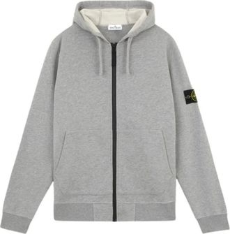 Stone Island Homme, Sweatshirts et sweats &agrave; capuche, Gris, Taille: M Haut de surv&ecirc;tement &agrave; capuche en coton