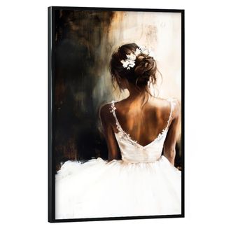 artboxONE Poster mit schwarzem Rahmen 60x40 cm Menschen Ballettt&auml;nzer e - Bild ballettt&auml;nzer Ballett ballettt&auml;nzer