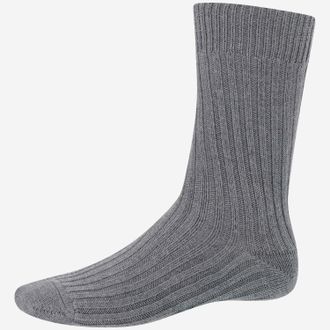 ANT45 Mens Cashmere Blend Socks Grey Wool