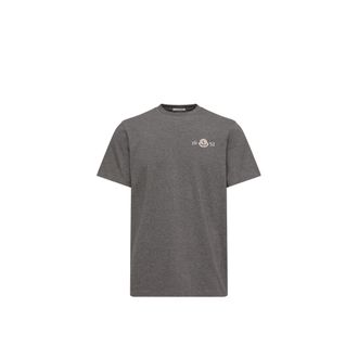 Moncler Moncler Logo Cotton T-shirt, Men, Gray, Size: 3xl