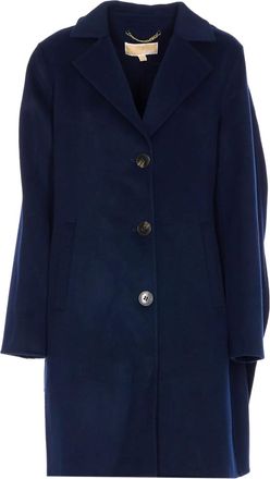 Michael Michael Kors manteau droit à simple boutonnage - Bleu