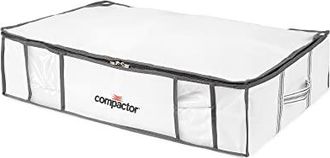 Compactor Flacher Vakuumbeutel Größe L zur Aufbewahrung unter dem Bett - Kompression mit Staubsauger für Bettdecken, Kleidung, Kissen - Luftdicht, platzsparend 