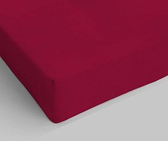 Italian Bed Linen ki-atreve von Matthew Bosio Klinge unter Ecken mit individuellen Bordeaux 90 x 200 cm