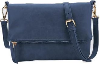 Generic NYSBH Sac &agrave; bandouli&egrave;re pour femme Sac &agrave; bandouli&egrave;re en cuir minimaliste, CT30080-bleu