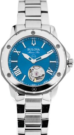 Bulova Femme, Accessoires, Bleu, Taille: ONE Size Marine Star Automatic