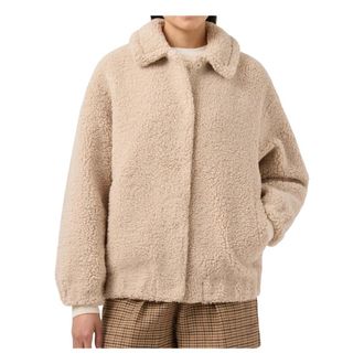 MC2 Saint Barth Femme, Vestes, Beige, Taille: 36 FR Jeanne Teddy Bomber