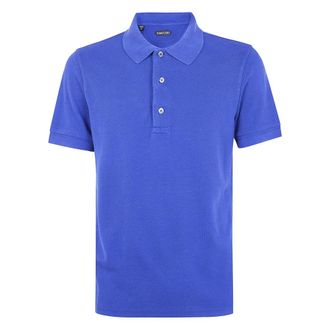 Tom Ford Homme, Tops, Bleu, Taille: S Piquet Polo
