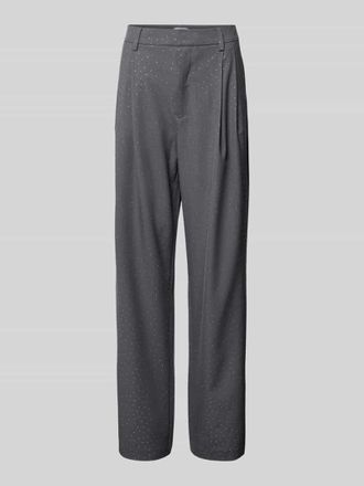Jake*s Casual Regular Fit Stoffhose mit Ziersteinbesatz