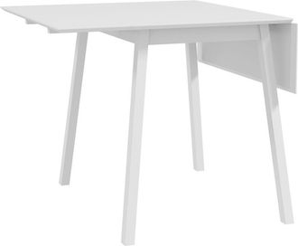 HOMCOM Table &agrave; manger pliante un abattant - 3,4 personnes - bois de pin blanc
