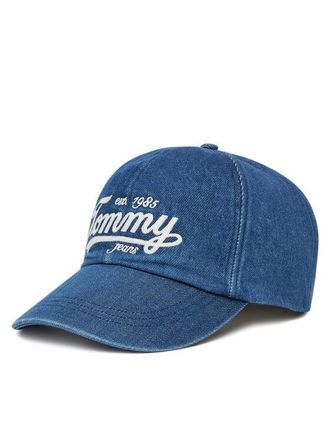 Tommy Jeans Cap Archive Script AM0AM13565 Blau