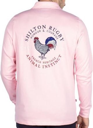 Shilton Polo h&eacute;ritage Rugby Homme 5XL / Rose