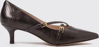 Twinset Mary-Jane-Pumps aus Leder mit Eidechsenpr&auml;gung und mittlerem Absatz