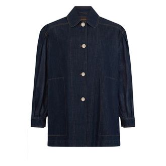 Moorer Loose Denim Jacket - - Jackets - Damen - Blau - S
