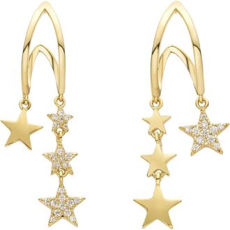 Luxenter Pendientes acabados en oro amarillo de 18K - Herea