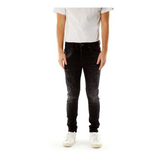 ER Elias Rumelis Homme, Jeans, Gris, Taille: W29 Fade Effect Tapered Fit Jeans