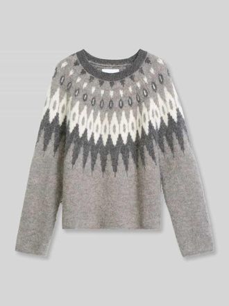 Marc O'Polo Pullover aus Wolle Alpaka mit Jacquard-Strick