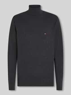 Tommy Hilfiger Regular Fit Rollkragenpullover aus Baumwoll-Kaschmir-Mix