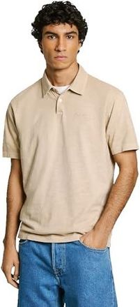 Pepe Jeans London New Oliver GD Polo, Marron (Beige Clair), XL Homme