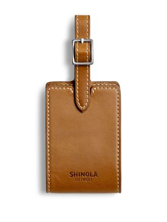 Shinola Gepäckanhänger aus Leder - Braun