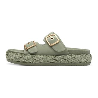 Tamaris Femme, Chaussures, Vert, Taille: 39 EU Mule en cuir