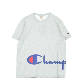 Champion Hellgraues Crewneck T-Shirt f&uuml;r M&auml;nner - - Tops - Herren - Grau - L