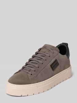Antony Morato Ledersneaker mit Label-Applikation