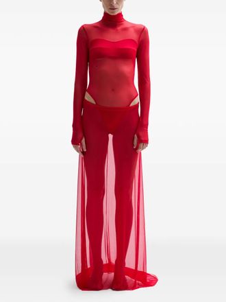 Atu Body Couture robe Cardinal &agrave; col montant - Rouge