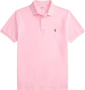 Polo Ralph Lauren Homme, Tops, Rose, Taille: XL Polo en piqu&eacute; ajust&eacute; sur mesure