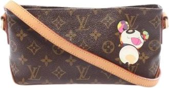 Louis Vuitton Sac bandouli&egrave;re Pre-owned Trotter Monogram en toile enduite - Femme - Pre-owned - Brun - Taille: ONE Size
