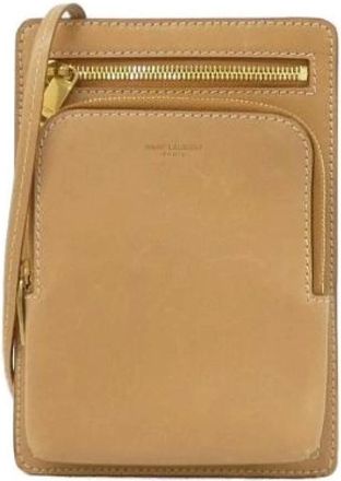 Saint Laurent Sac port&eacute; &eacute;paule Pre-owned en cuir de veau - Femme - Pre-owned - Brun - Taille: ONE Size