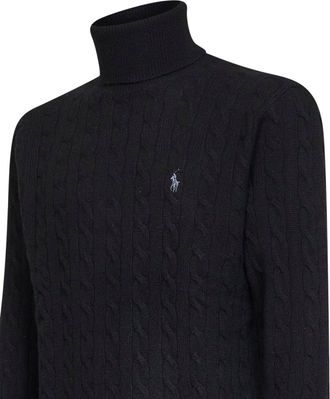 Polo Ralph Lauren Cable-Knit Wool & Cashmere Sweater - Black
