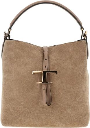 Tod's T Timeless Mini Bucket Bag - - Bags - Damen - Braun - ONE SIZE