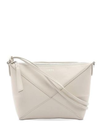 Loewe sac &agrave; bandouli&egrave;re Puzzlefold Pouch (2010-2025) - Blanc