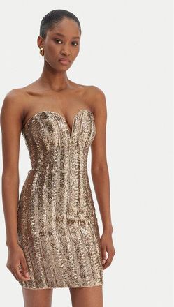 Guess Coctailkleid 6RGK00 6357A Goldfarben Slim Fit