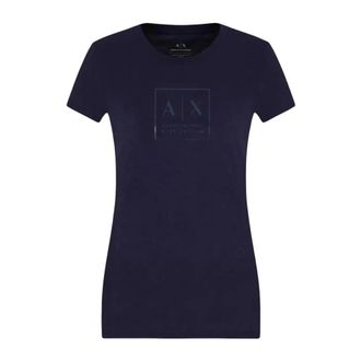 A|X Armani Exchange Damen, Oberteile, Blau, SGr&ouml;&szlig;e