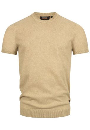 Indicode T-Shirt Herren INVasko Shirt Tee Herrenshirt T-Shirt Feinstrick mit Rippstricksaum