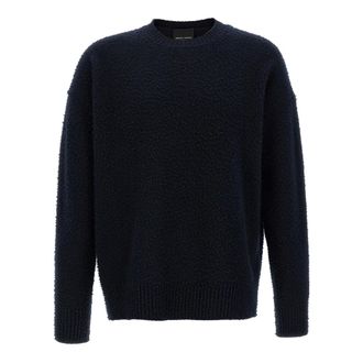 Roberto Collina Homme, Pulls, Bleu, Taille: XL Pull effet Casentino