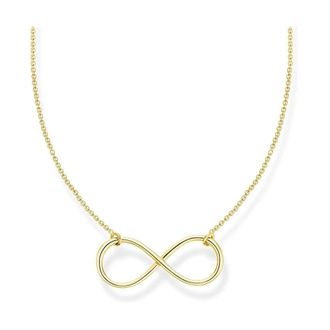 Thomas Sabo Thomas Sabo Damen Halskette mit Anh&auml;nger Charming Infinity gold Ke2139-413-39-L45 - - Accessories - Damen - Gelb - ONE SIZE