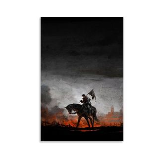 Generic Kingdom Come Deliverance Horse Poster Dekorative Malerei Leinwand Wandkunst Wohnzimmer Poster Schlafzimmer Malerei 08x12inch(20x30cm)