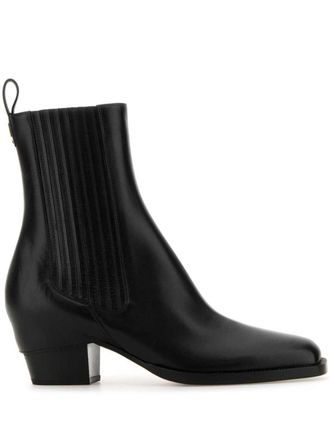 Fendi bottines en cuir - Noir