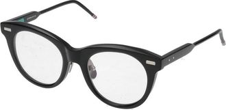 Thom Browne unisex, Accessoires, Noir, Taille: 49 MM Lunettes Yeux de Chat en Ac&eacute;tate