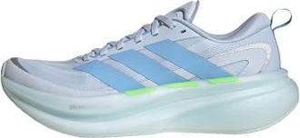 adidas Femme Supernova Glide Running Shoes, Crystal Sky/Blue Burst/Lime Burst, 41 1/3 EU
